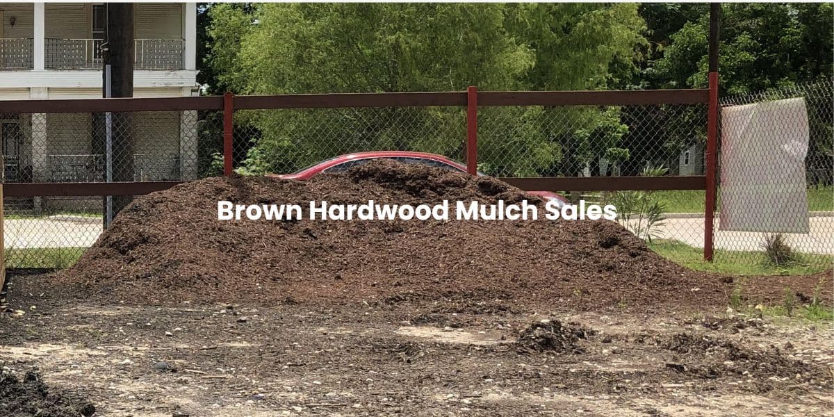 Brown Hardwood Mulch For Sale in Spring TX | Sold By The Yard
