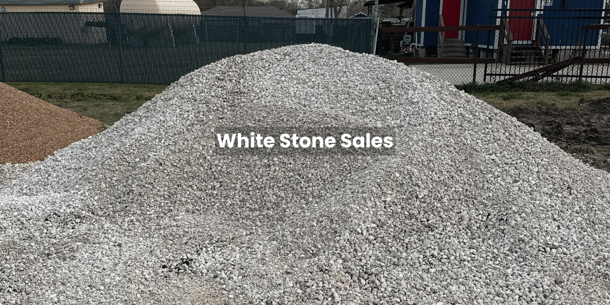 White Stone For Sale in Spring TX | Sold By The Yard